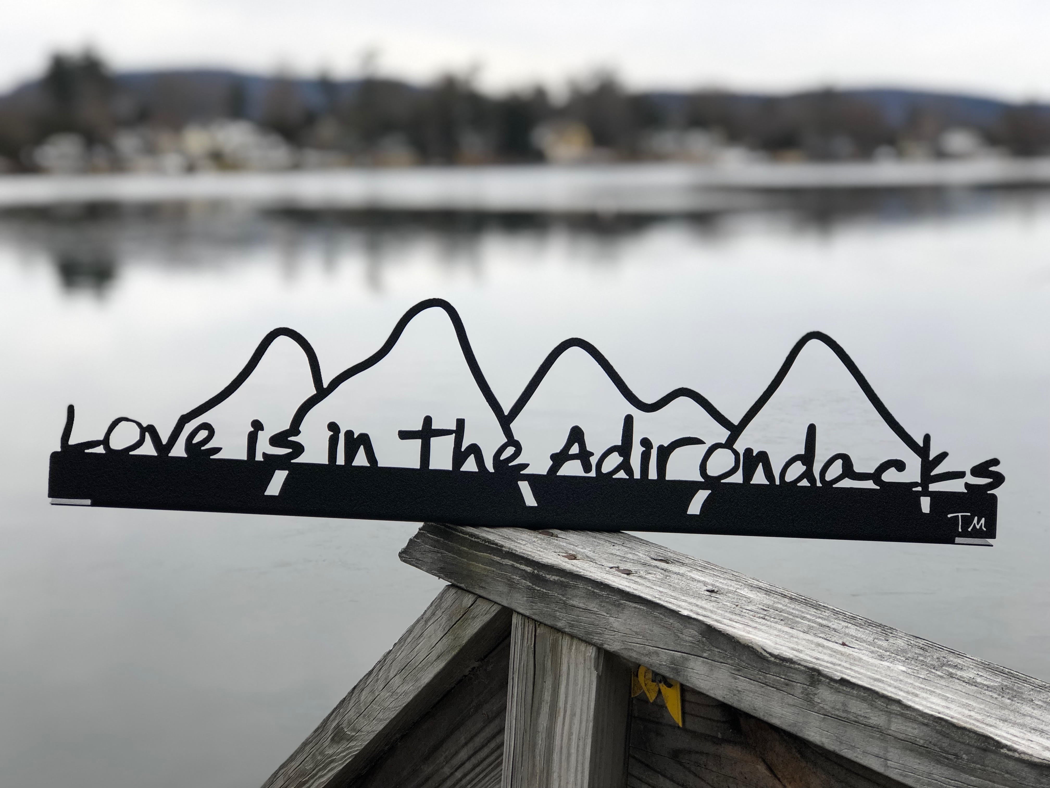 Adirondack Metal Sign – Love is in New York